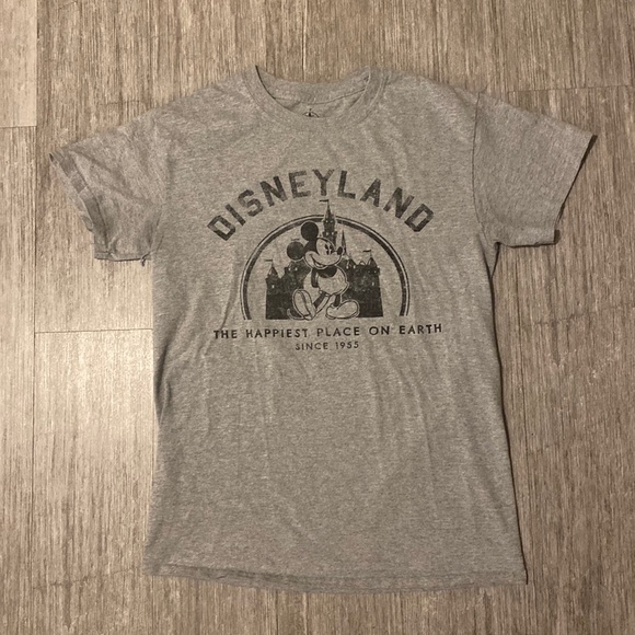 Disney | Tops | Disney Gray Graphic Disneyland Tshirt | Poshmark